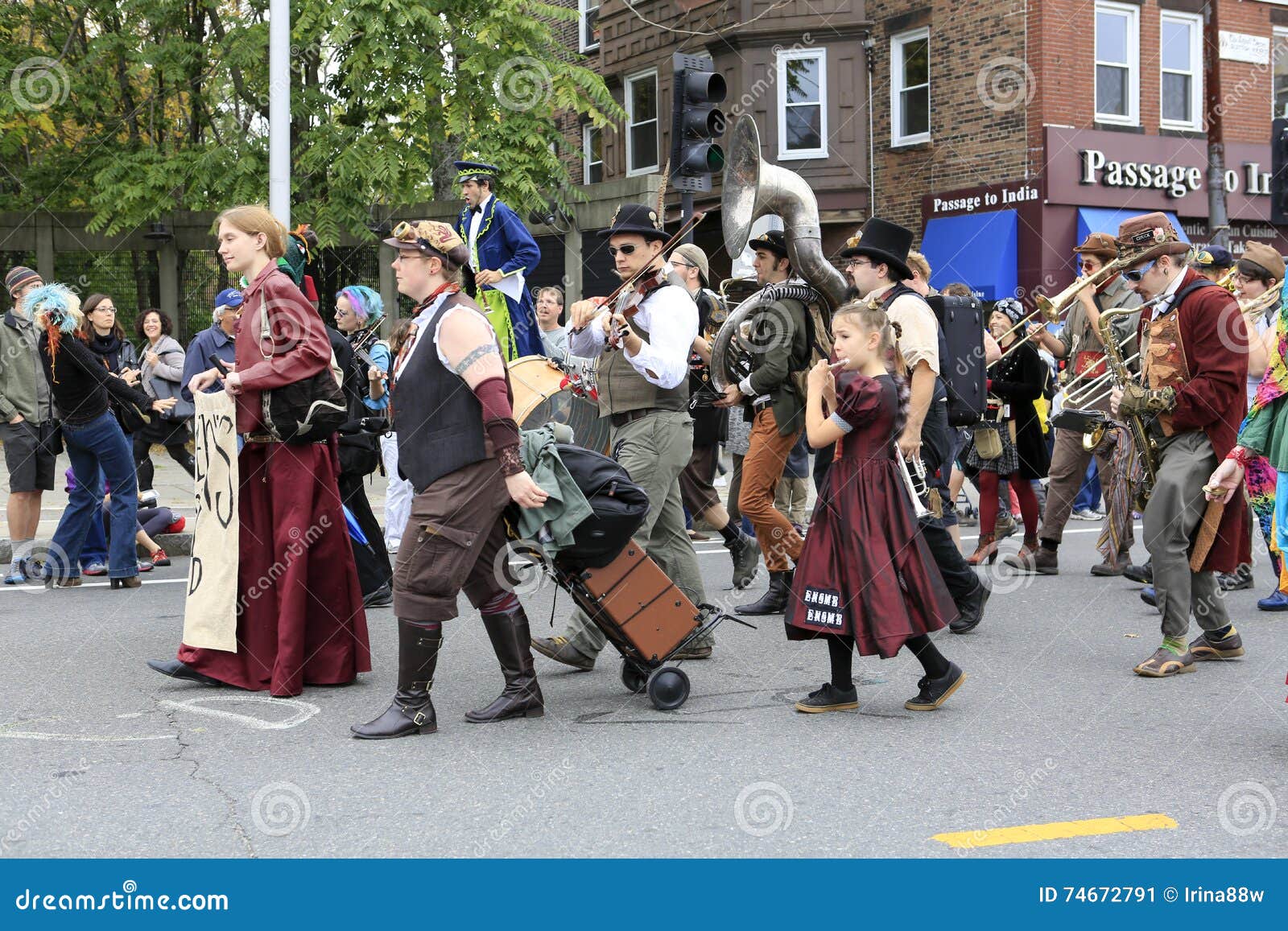 Boston, MA - October 6, 2012: Columbus Day Parade Editorial Photo ...