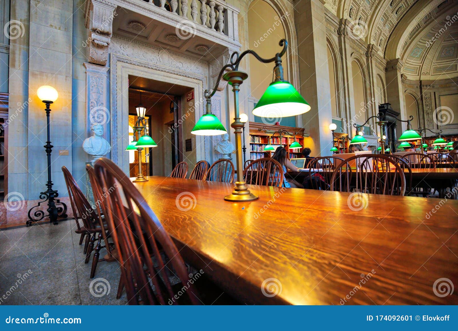 Boston Public Library Interiors Editorial Photo - Image of architecture ...