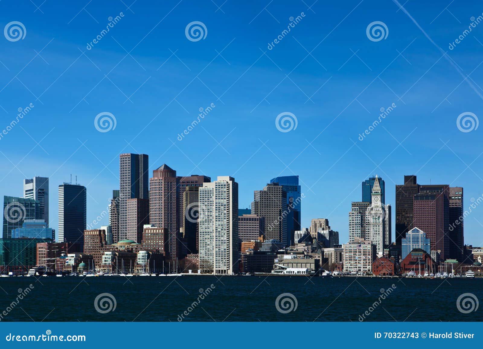 Boston, Massachusetts City Center on a Sunny Day Stock Image - Image of ...