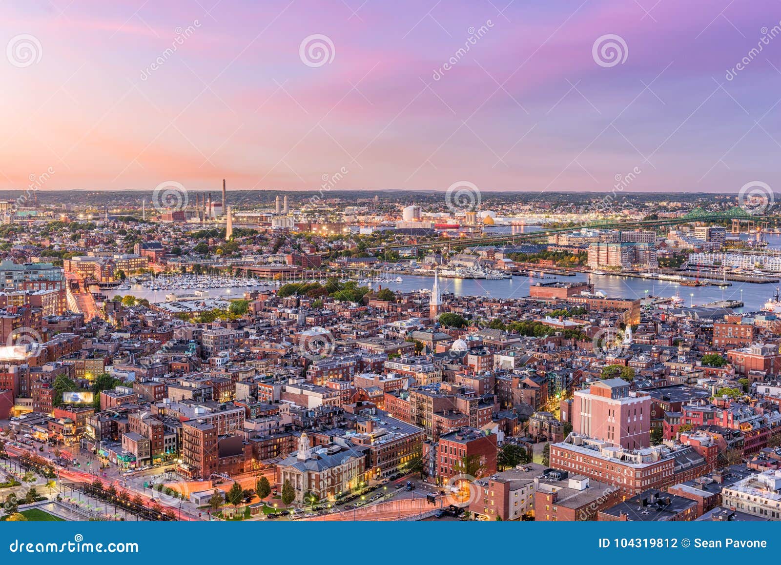 Boston, Massachusetts, EUA foto de stock. Imagem de marco - 104319812