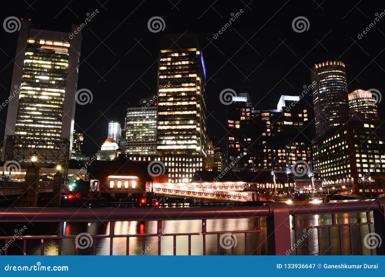 Boston, Massachusetts, USA - October 4, 2015: Downtown Boston Skyline ...