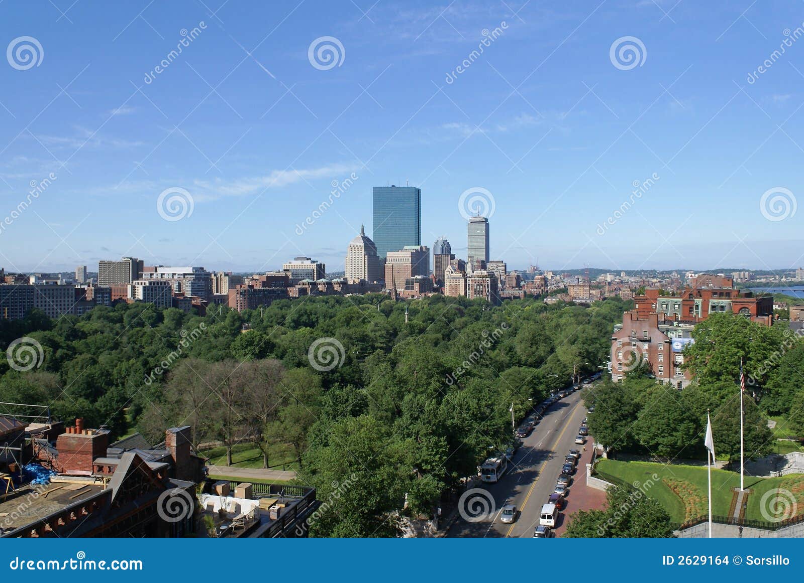 Boston morning stock photo. Image of scrapers, urban, copley - 2629164