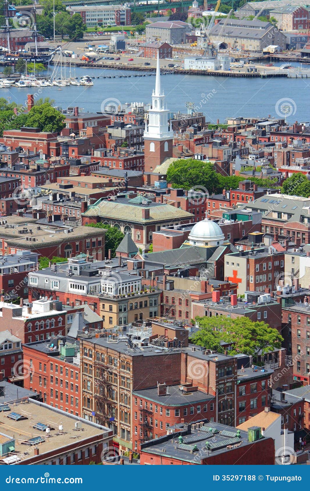 Boston North End foto de archivo. Imagen de viejo, nuevo - 35297188