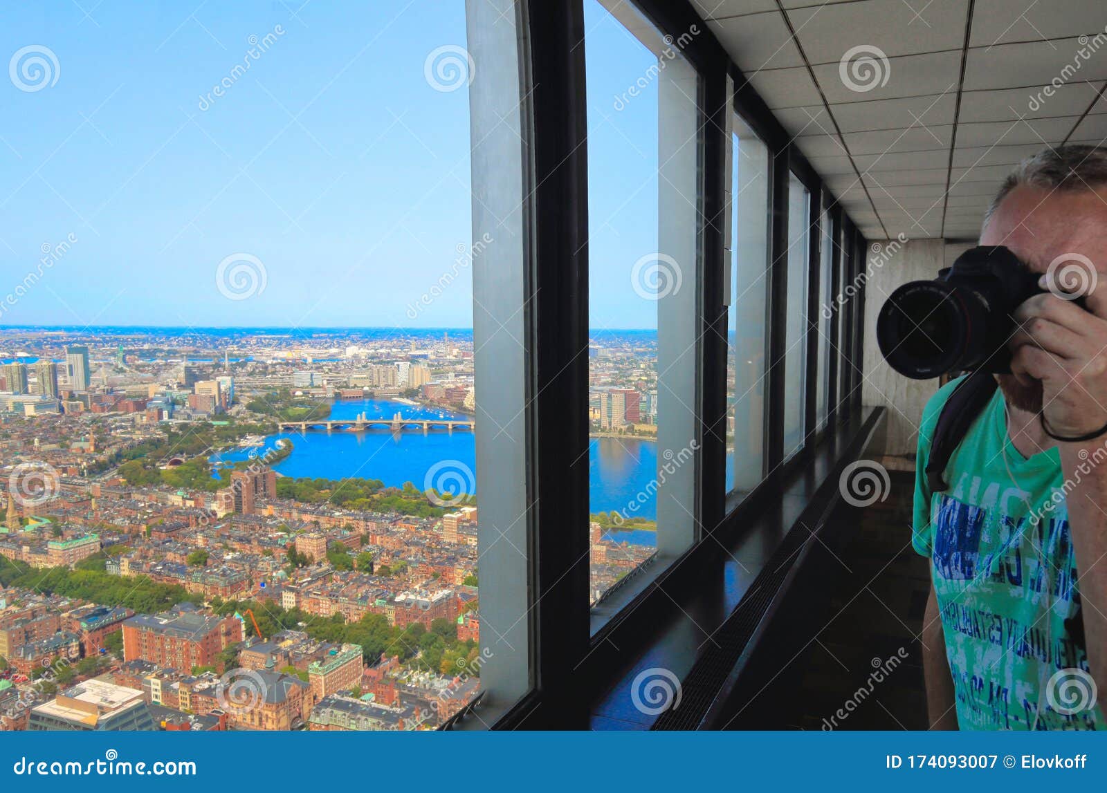 Boston Panoramic View from Prudential Tower Editorial Photography ...
