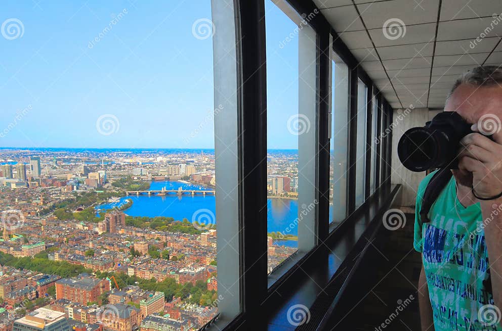 Boston Panoramic View from Prudential Tower Editorial Photography ...
