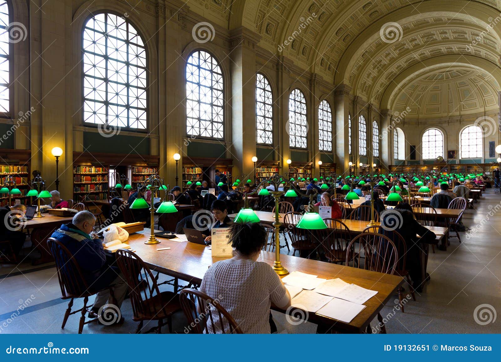 Boston Public Library editorial photo. Image of intelligence - 19132651