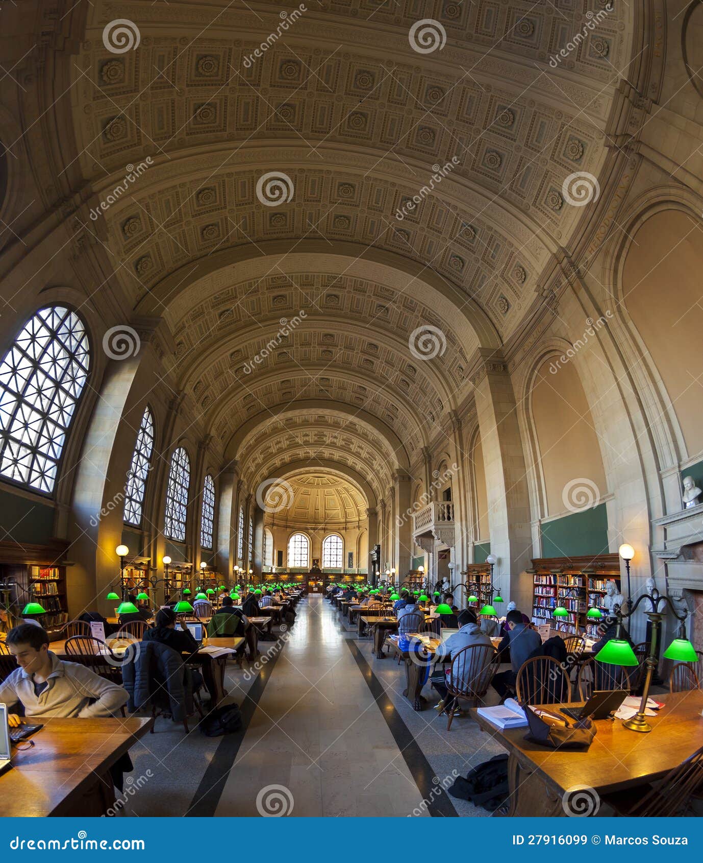 The Boston Public Library editorial stock image. Image of academic ...