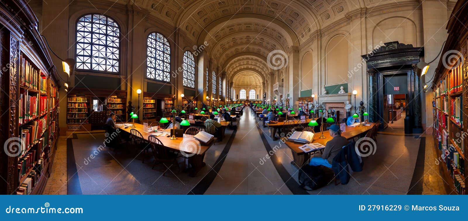 The Boston Public Library editorial stock image. Image of literacy ...