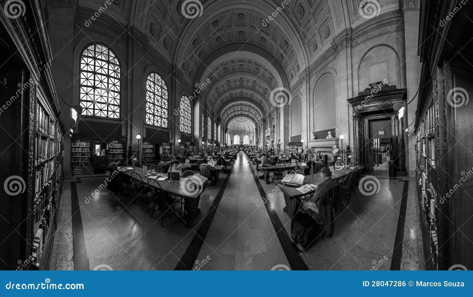 Boston Public Library editorial photo. Image of america - 28047286