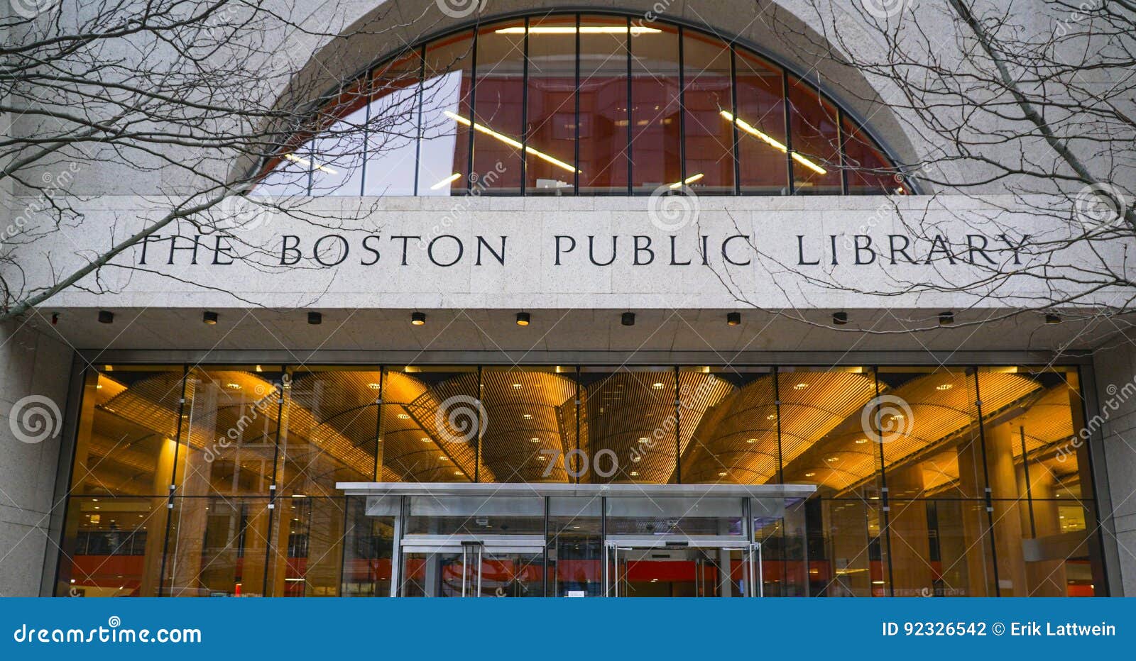 The Boston Public Library - BOSTON , MASSACHUSETTS - APRIL 3, 2017 ...