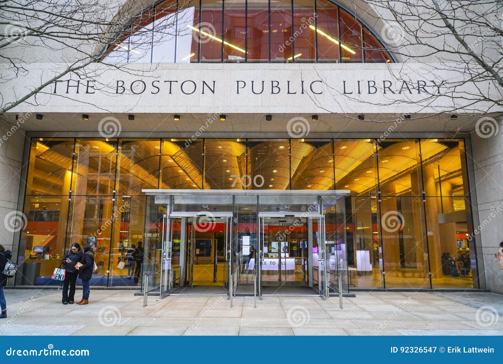 The Boston Public Library - BOSTON , MASSACHUSETTS - APRIL 3, 2017 ...