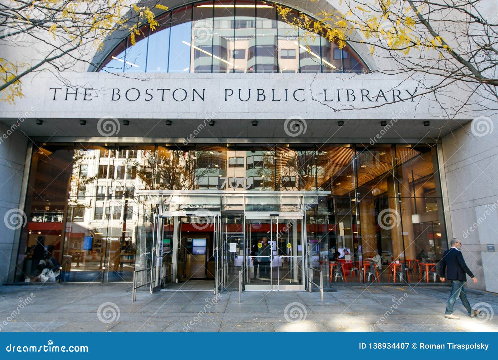 Boston Public Library editorial photography. Image of glass - 138934407