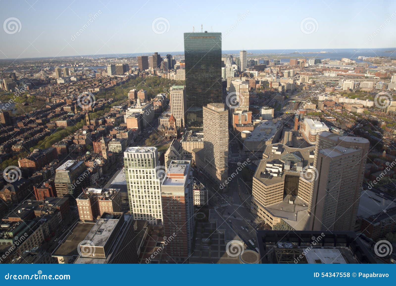 Boston S Panoramic View As it is Seen from Prudential Tower Editorial ...