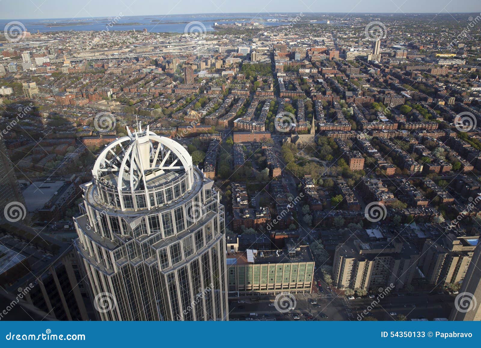 Boston S Sunset Panoramic View As it is Seen from Prudential Tower ...