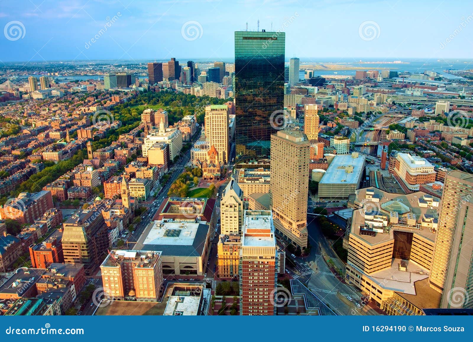 Boston Skyline stock photo. Image of city, modern, sightseeing - 16294190