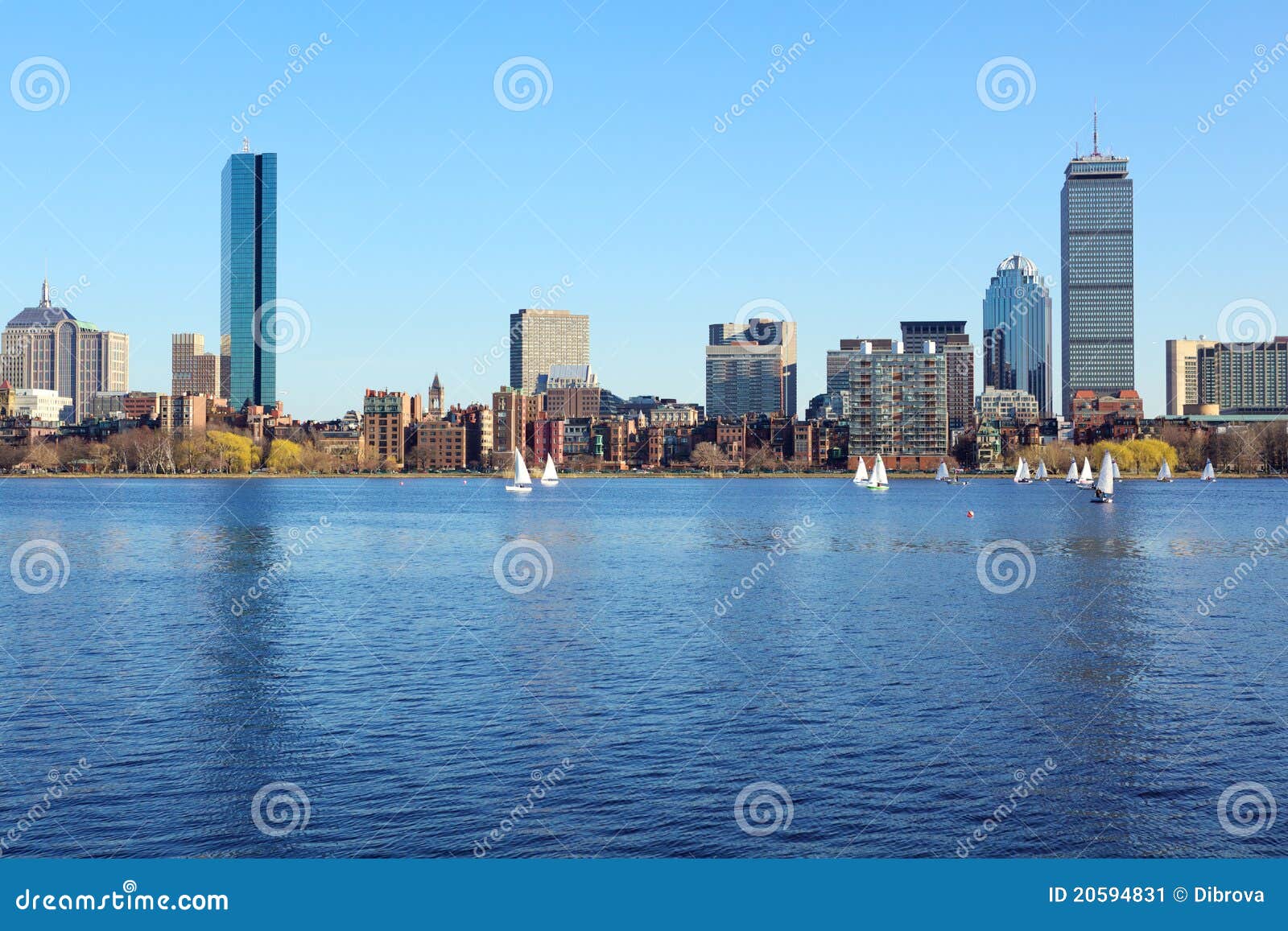 Boston skyline stock image. Image of city, cityscape - 20594831