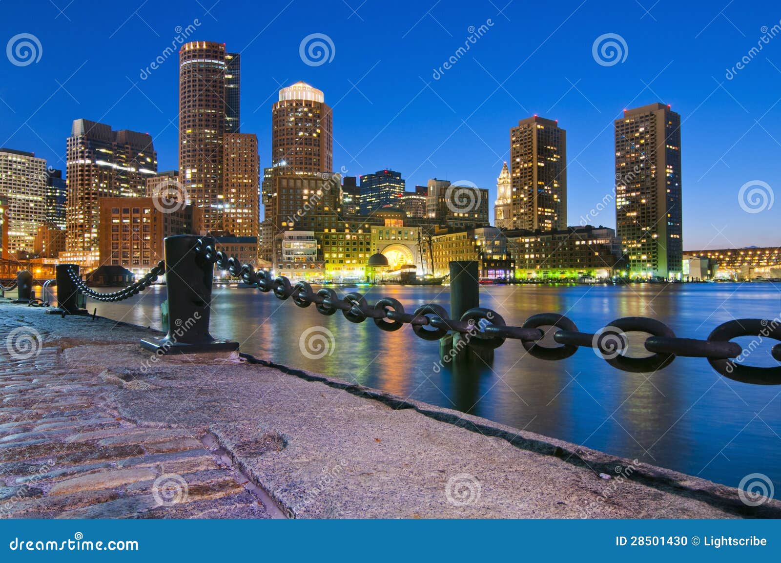 Boston Skyline stock photo. Image of landmark, architecture - 28501430