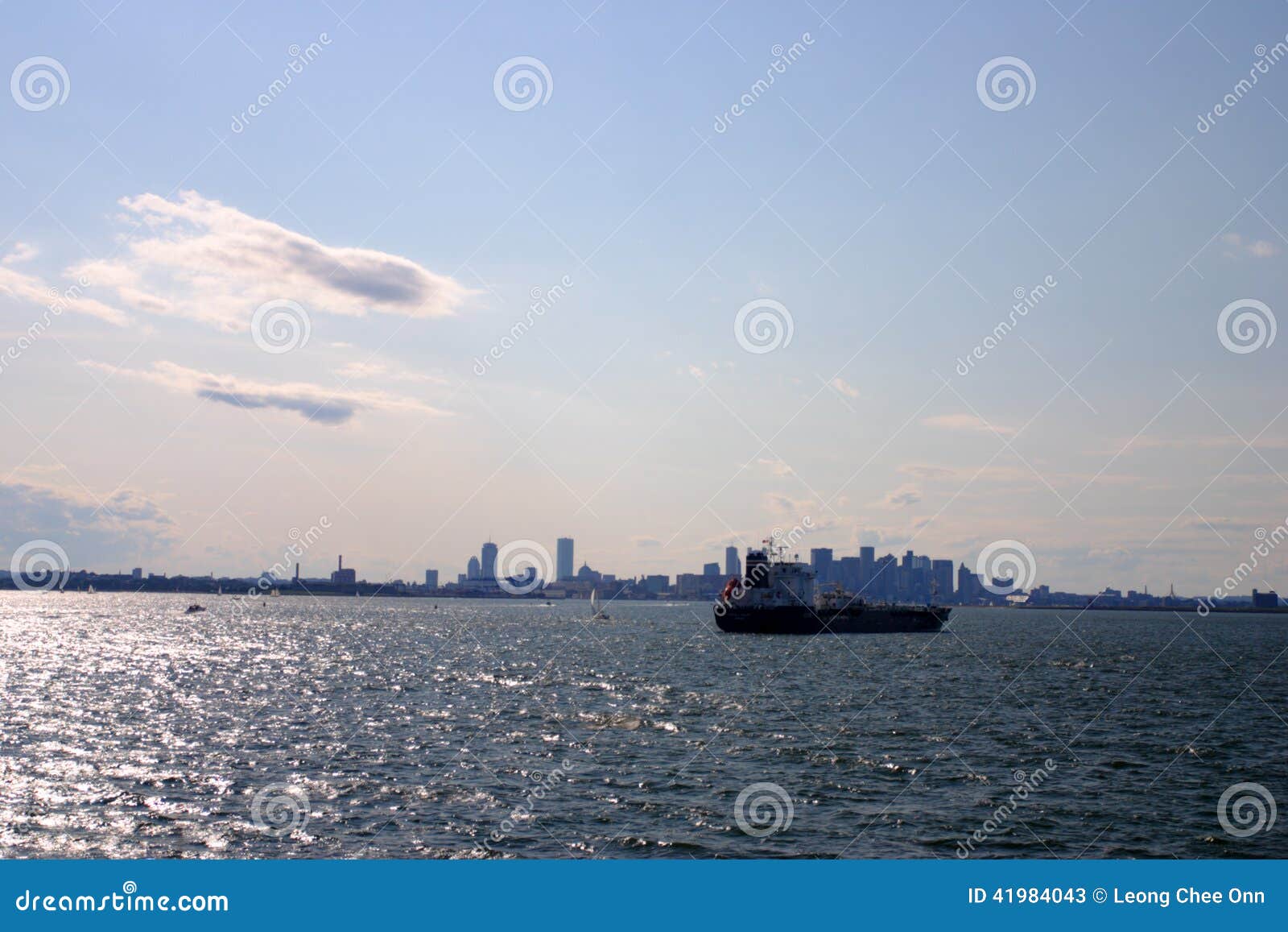 Boston Skyline, Inner Harbor, USA Stock Image - Image of tourism ...