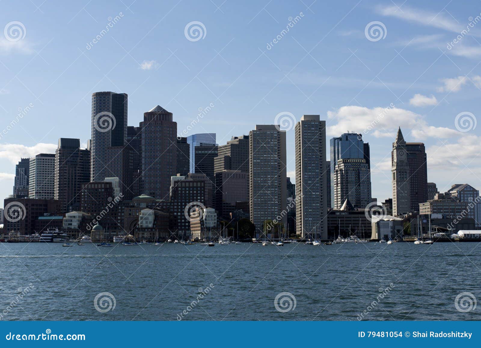 Boston Skyline editorial stock image. Image of ocean - 79481054