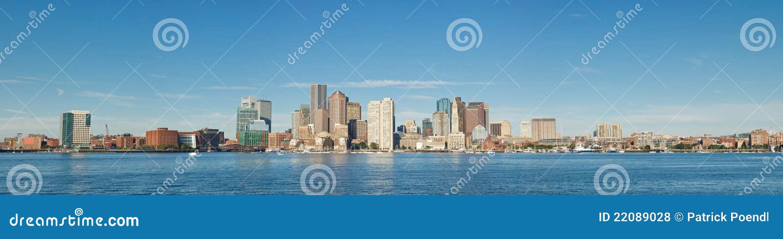 Boston Skyline Panorama stock photo. Image of massachusetts - 22089028