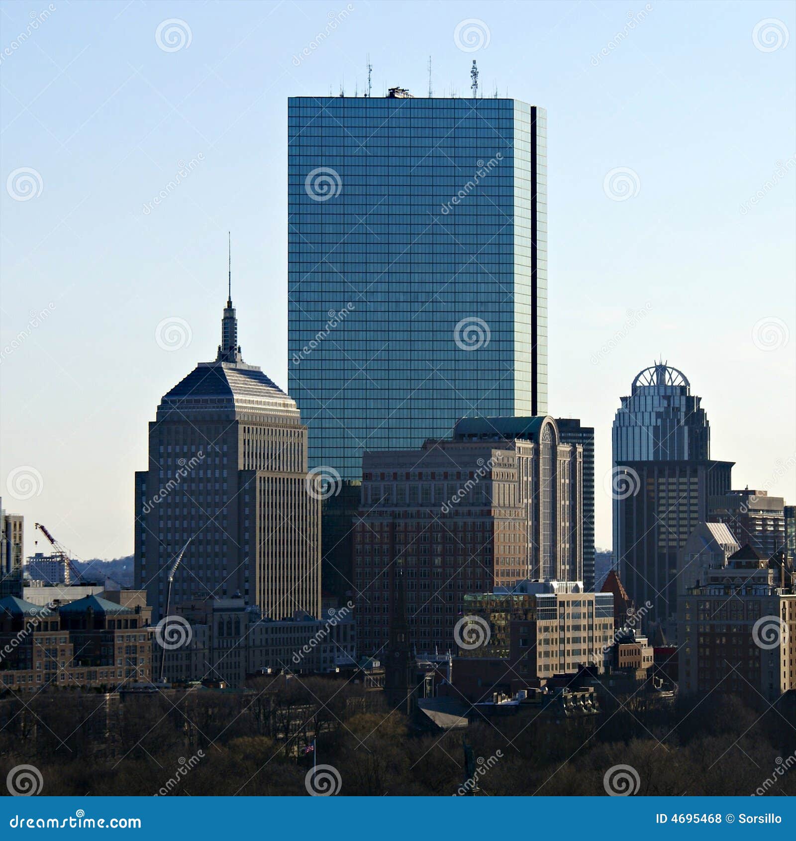 Boston skyscrapers stock photo. Image of massachusetts - 4695468
