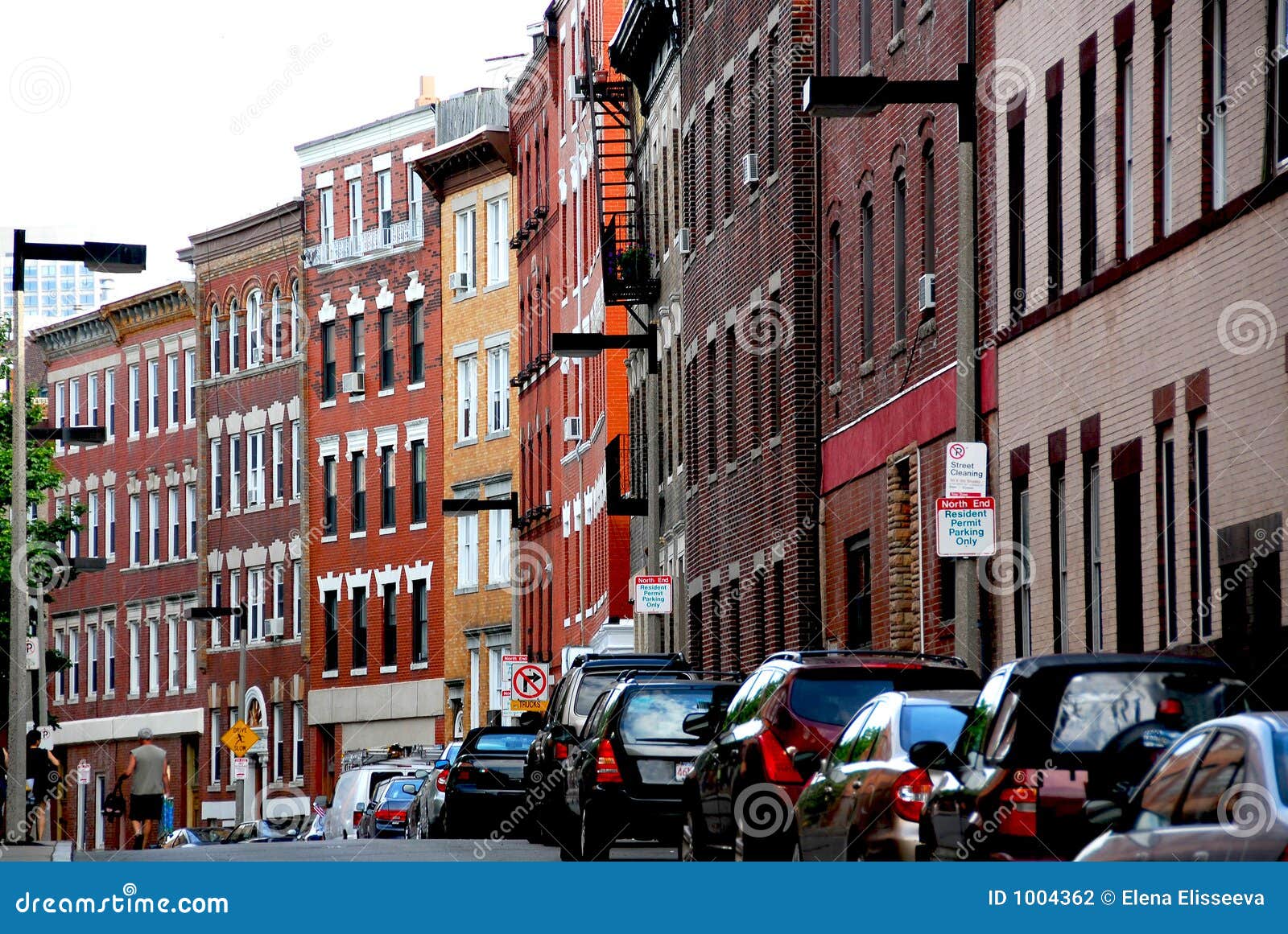Boston street stock photo. Image of architecture, city - 1004362