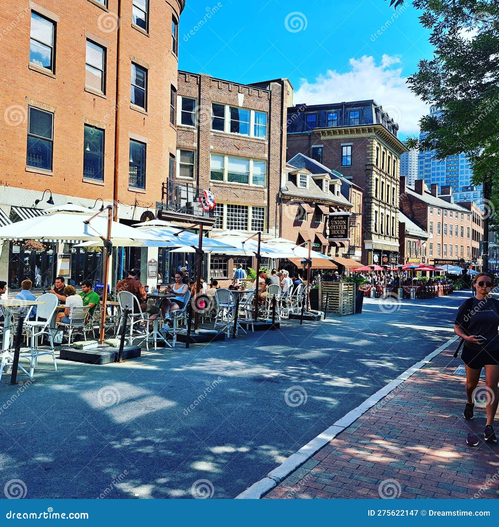 Boston street walking editorial photography. Image of boston - 275622147