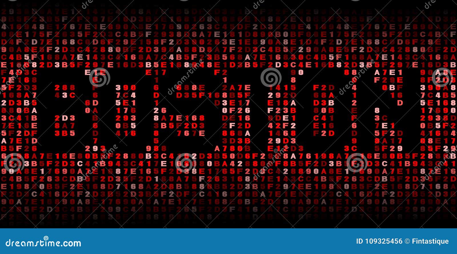 Boston Text on Hex Code Illustration Stock Illustration - Illustration ...