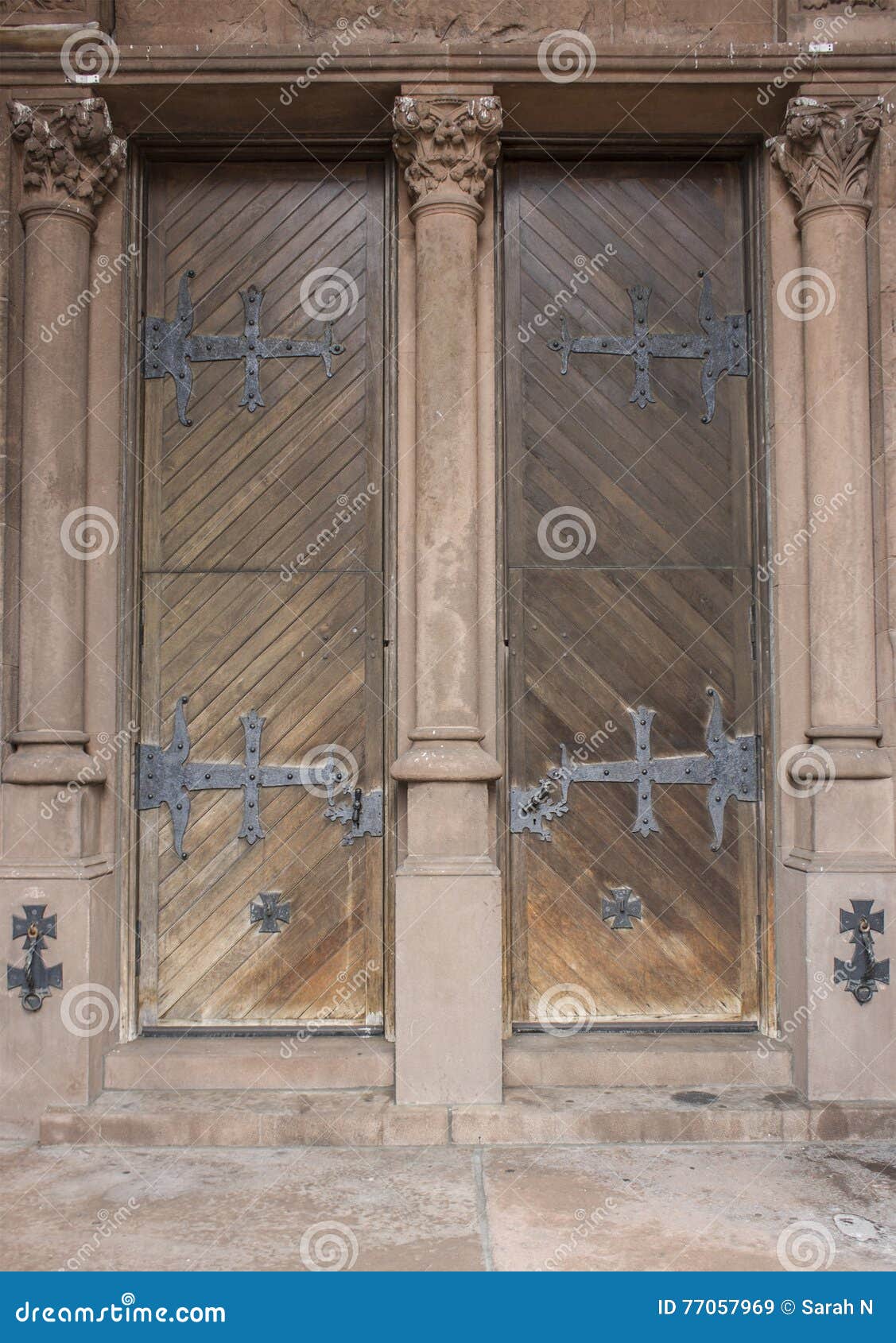 Boston Trinity Church Doors Editorial Stock Image - Image of hinge ...