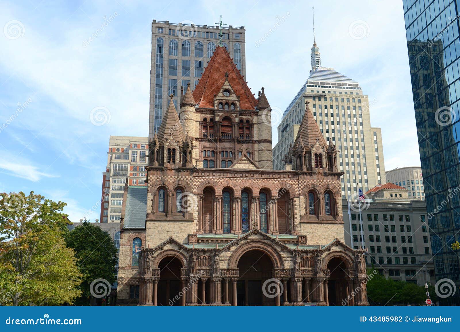 Boston Trinity Church, USA stock photo. Image of architecture - 43485982