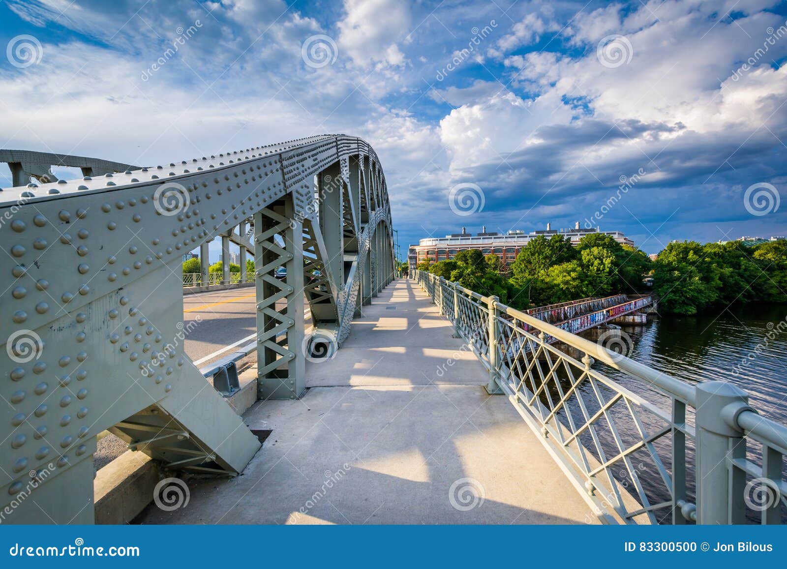 The Boston University Bridge and Charles River at Boston University, in ...