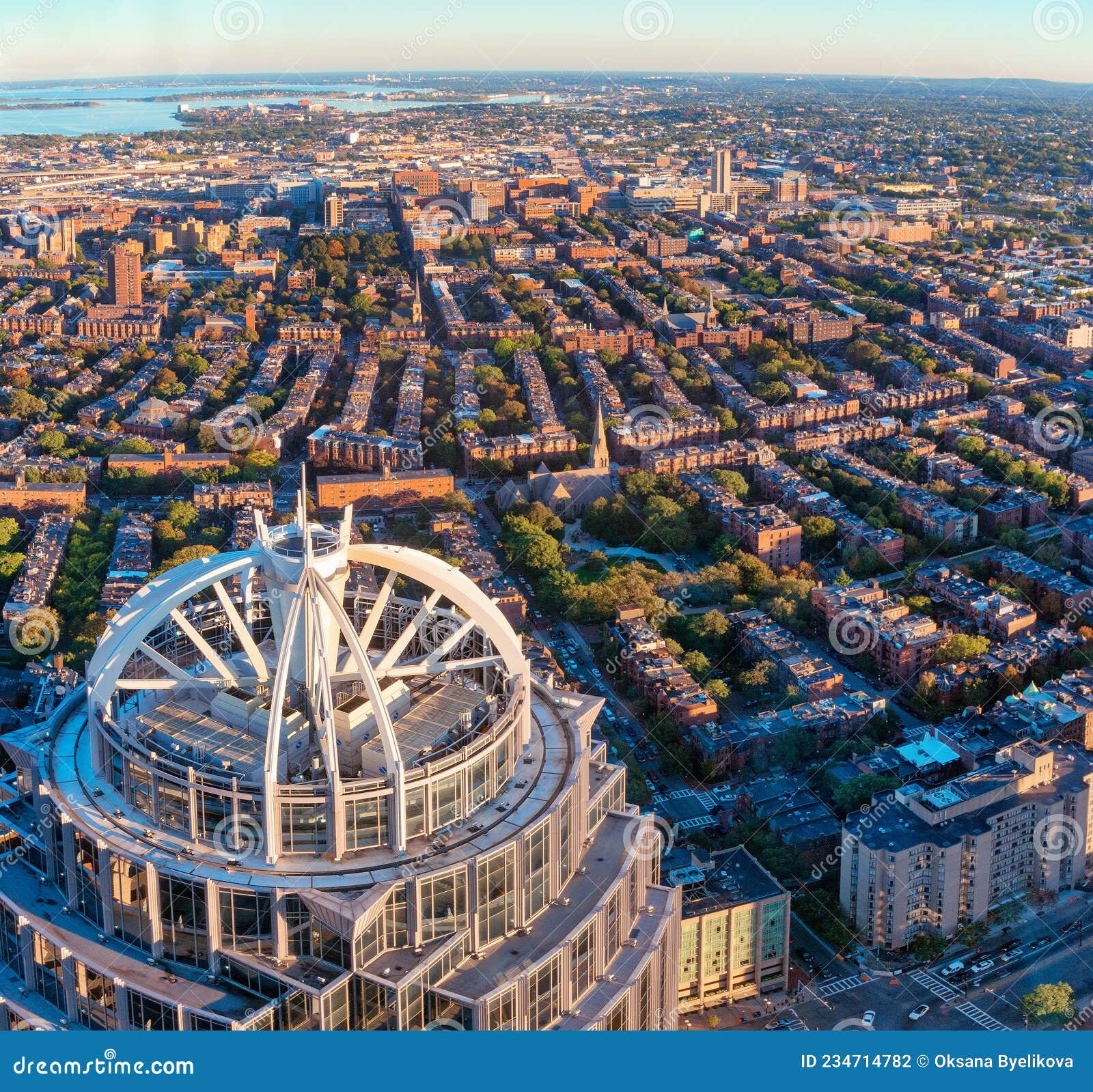 Boston View from Top of Prudential Tower, USA Editorial Photography ...