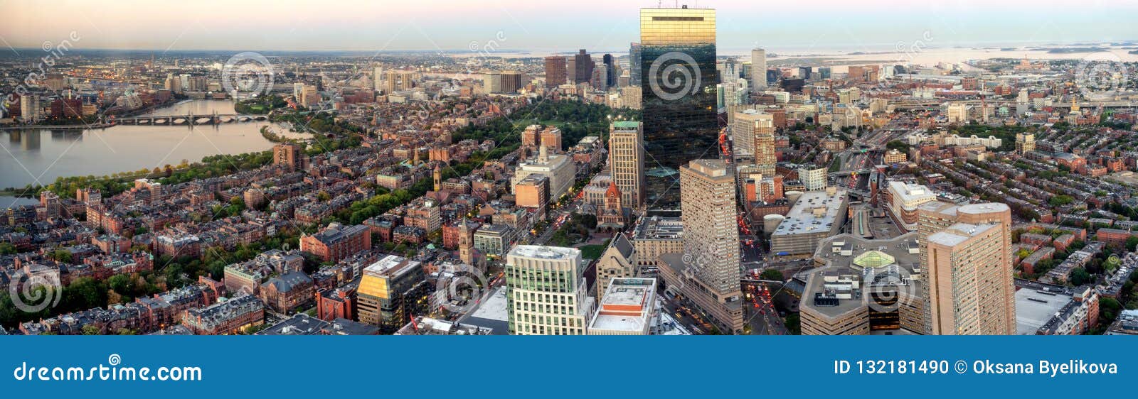 Boston View from Top of Prudential Tower, USA Editorial Image - Image ...