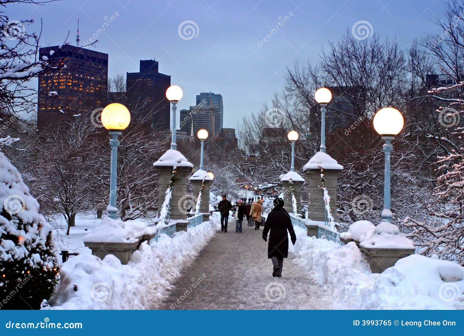 Boston Winter editorial image. Image of district, city - 3993765