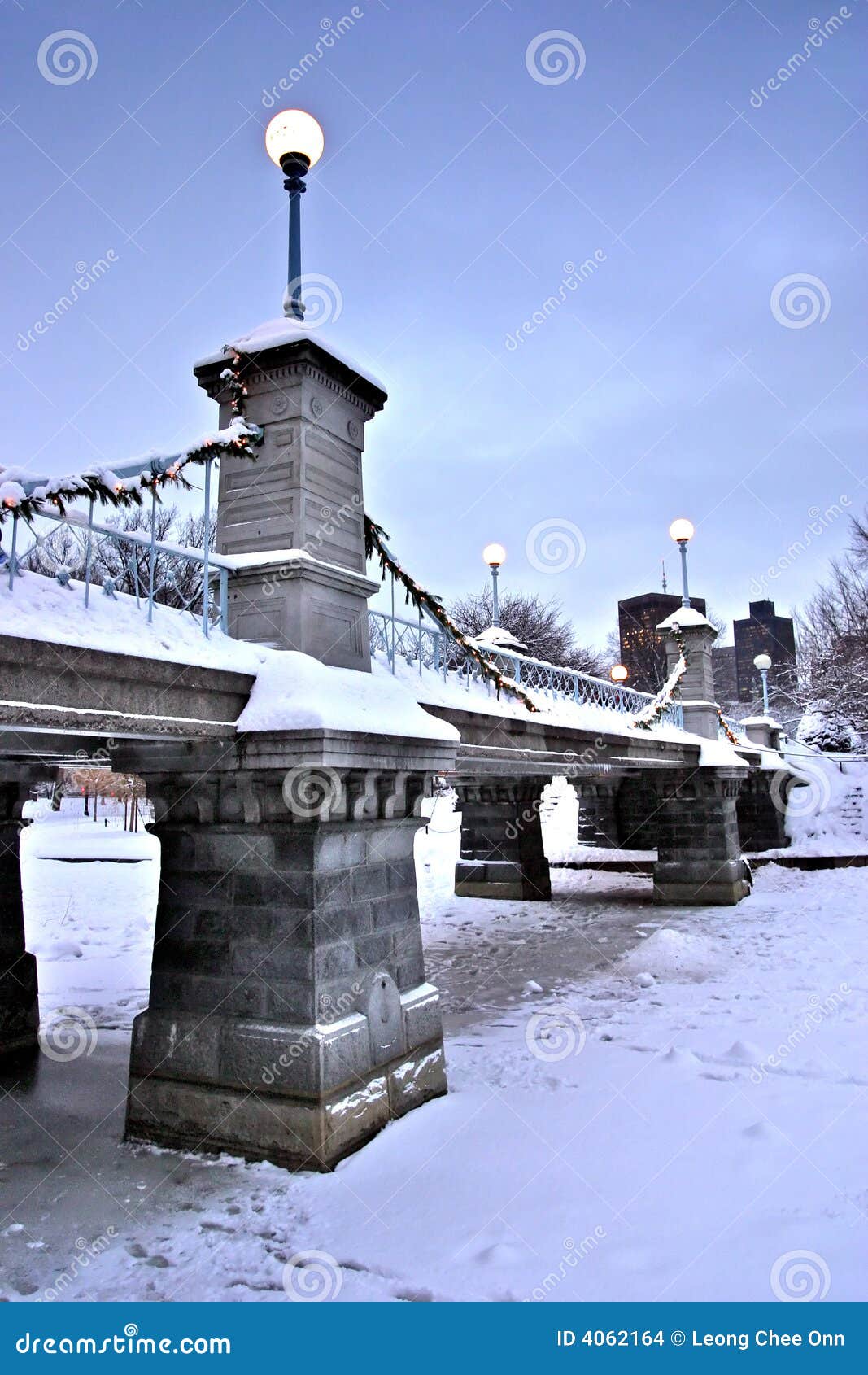 Boston Winter stock photo. Image of blizzard, city, common - 4062164