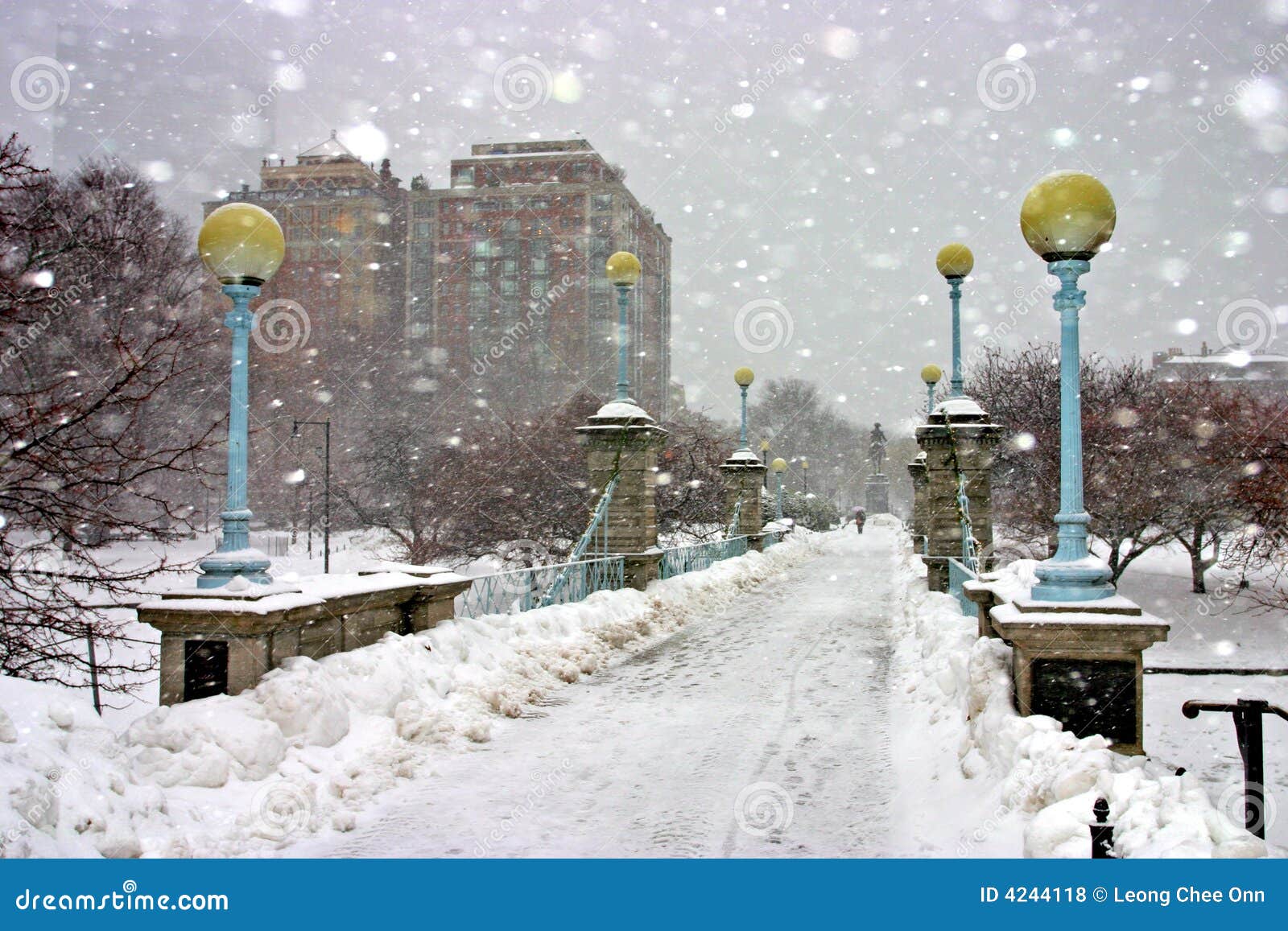 Boston Winter stock photo. Image of england, city, romantic - 4244118