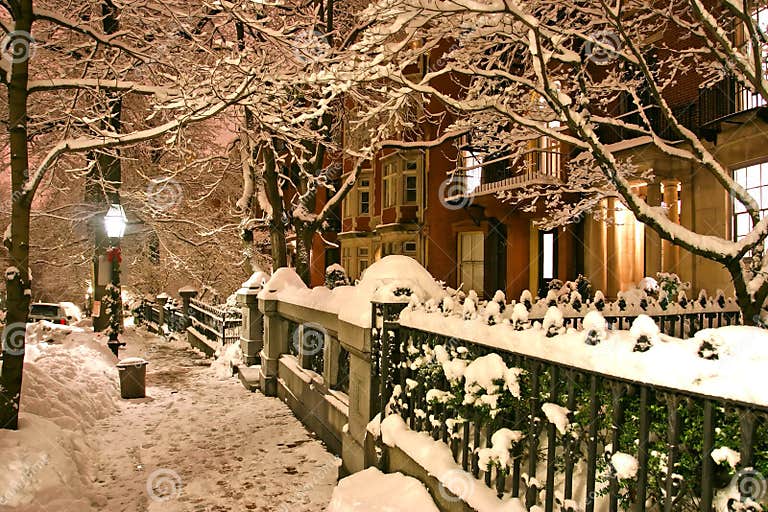 Boston Winter stock photo. Image of historic, beacon, romantic - 4288838