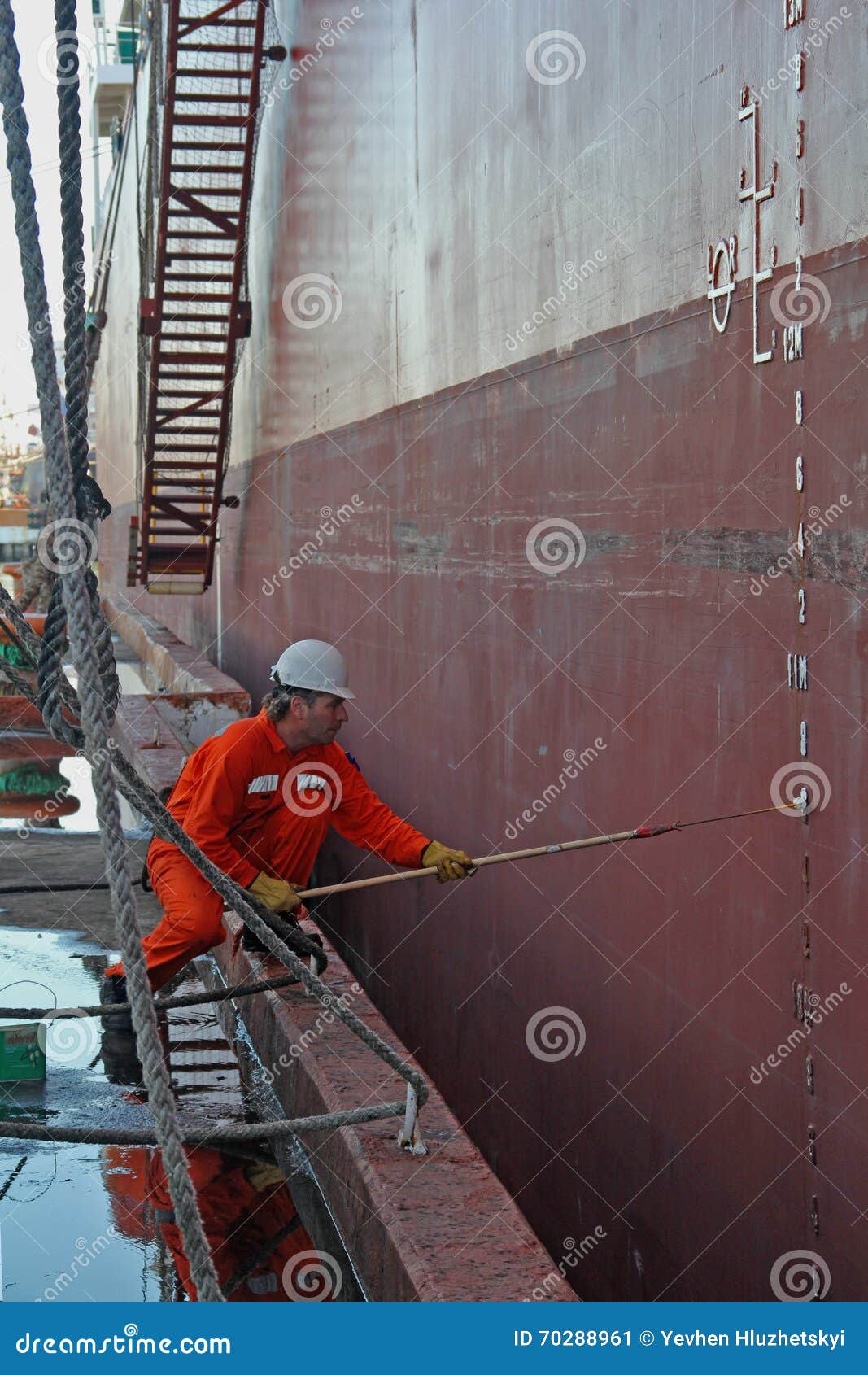 Bosun at work editorial photo. Image of work, brush, draft - 70288961