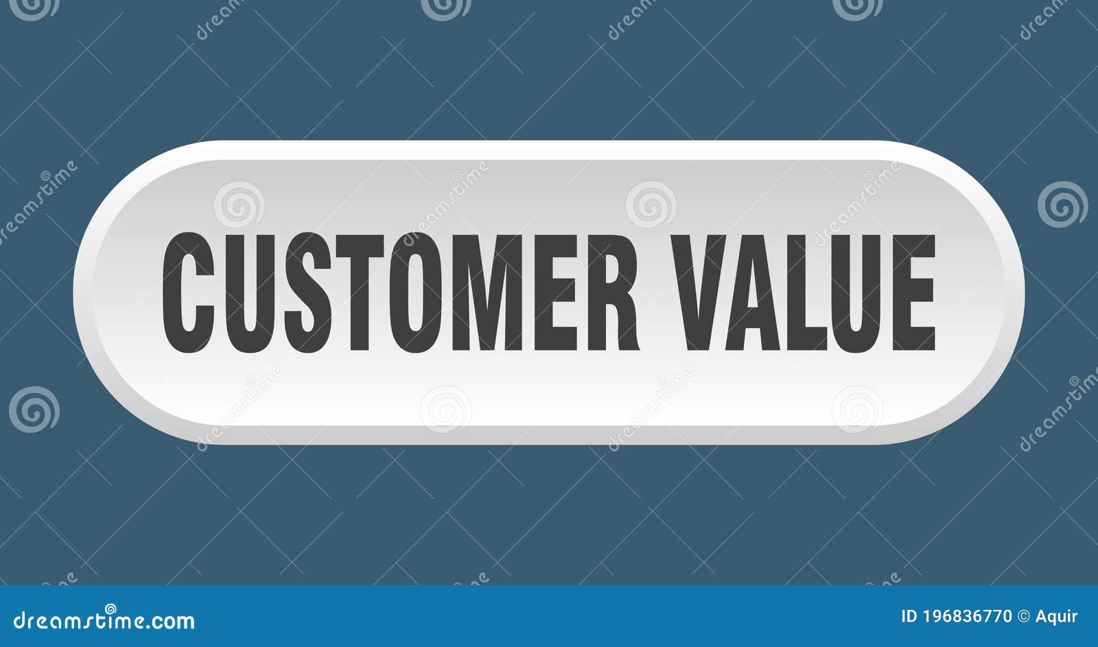 Botão de valor do cliente ilustração do vetor. Ilustração de branco ...