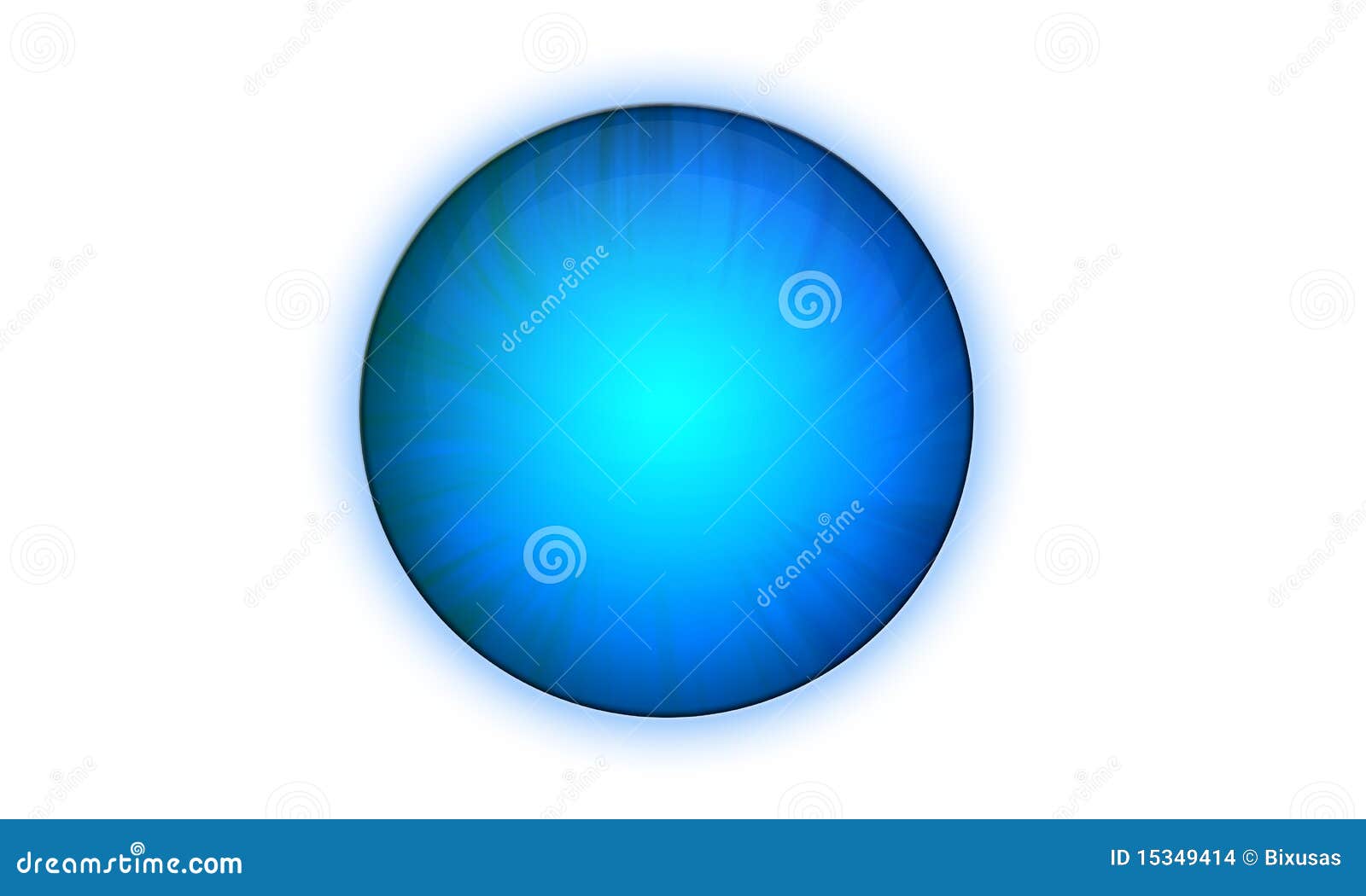 Botón azul stock de ilustración. Ilustración de moderno - 15349414