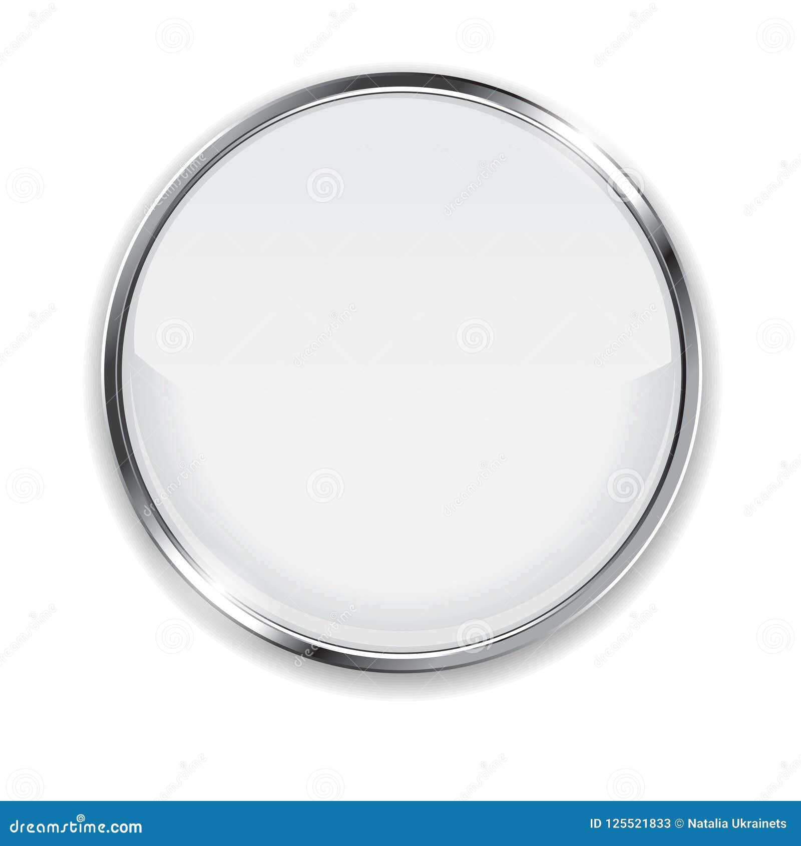 Botón blanco 3d ilustración del vector. Ilustración de internet - 125521833