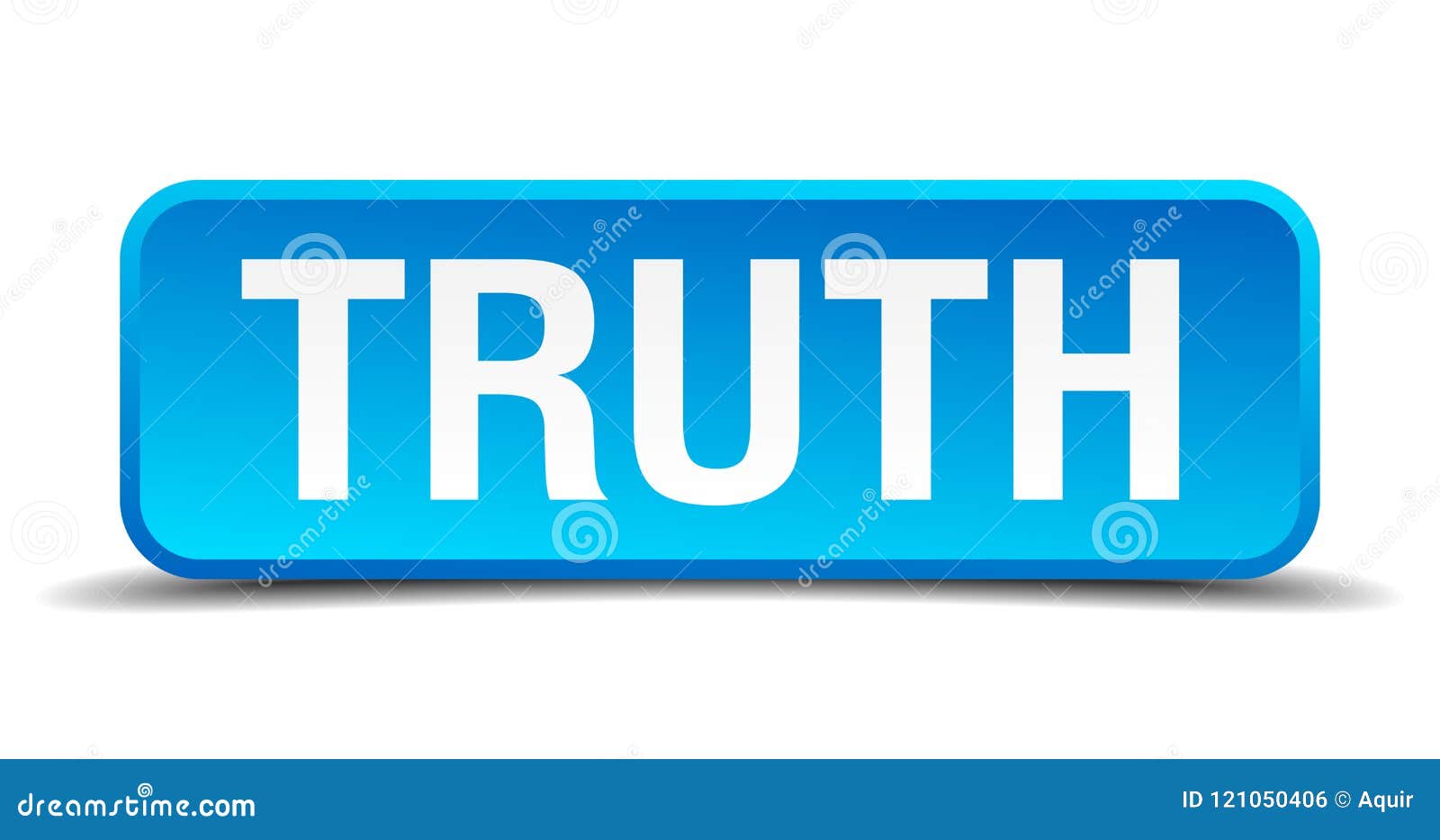 Botón de la verdad ilustración del vector. Ilustración de azul - 121050406