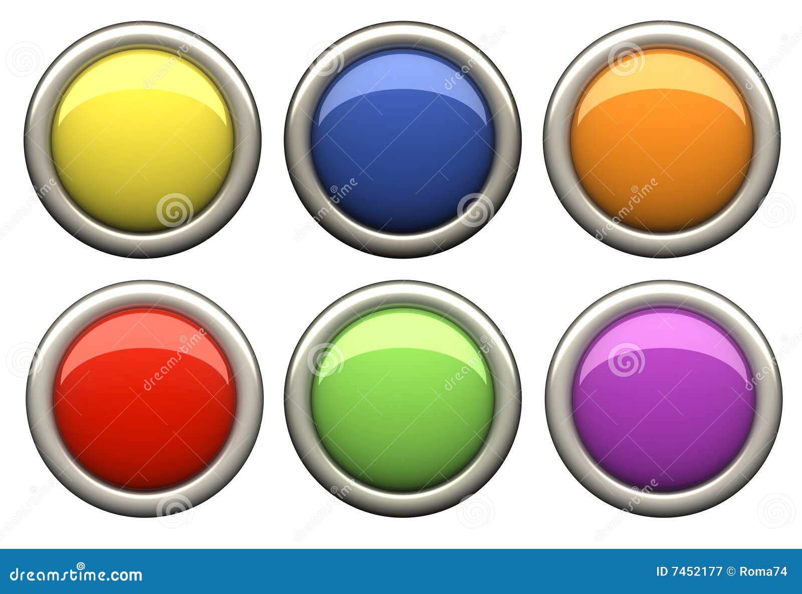 Botón del color stock de ilustración. Ilustración de camino - 7452177