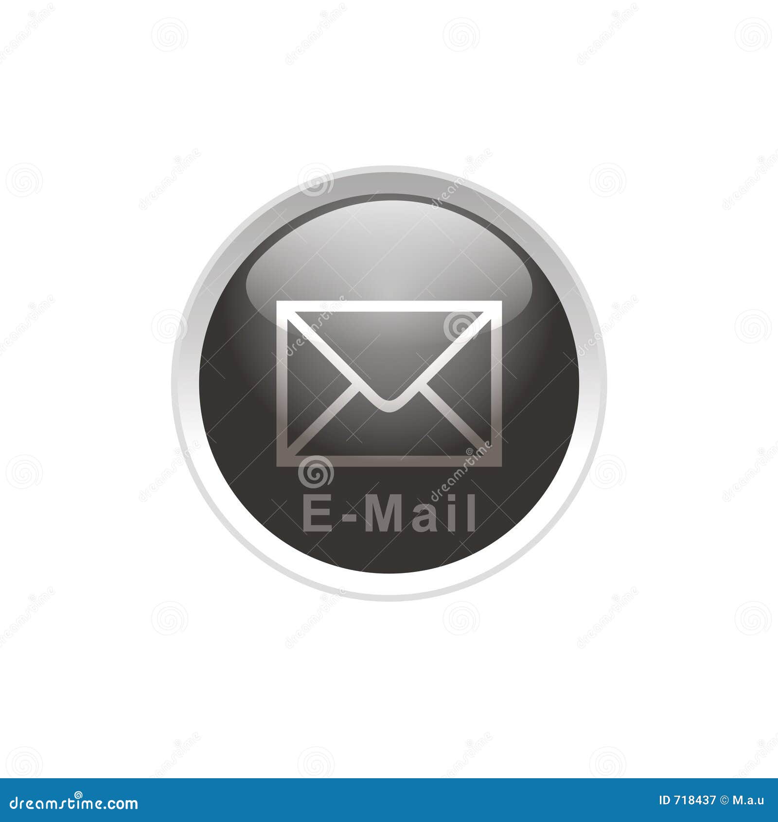 Botón del email stock de ilustración. Ilustración de email - 718437