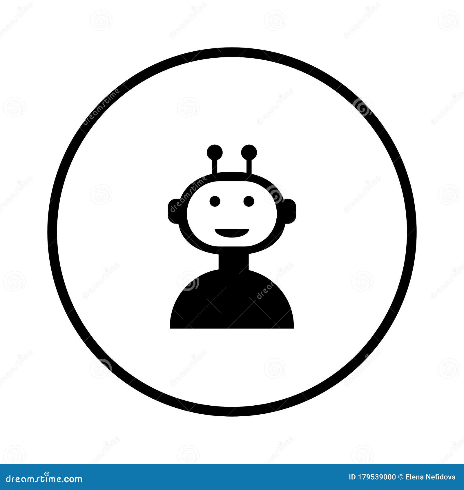Bot Icon on White Background Vector Illustration Stock Vector ...