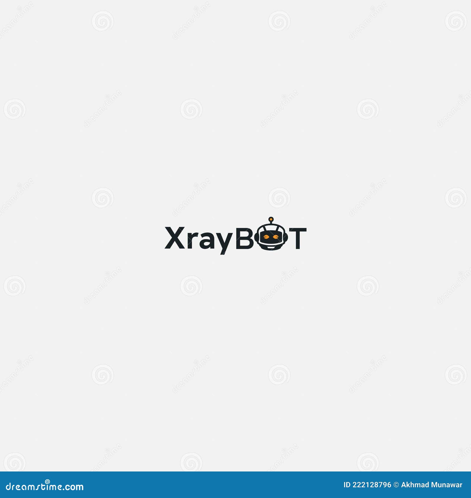 Bot Logo Simple Head Robot Mascot Stock Vector - Illustration of smart ...