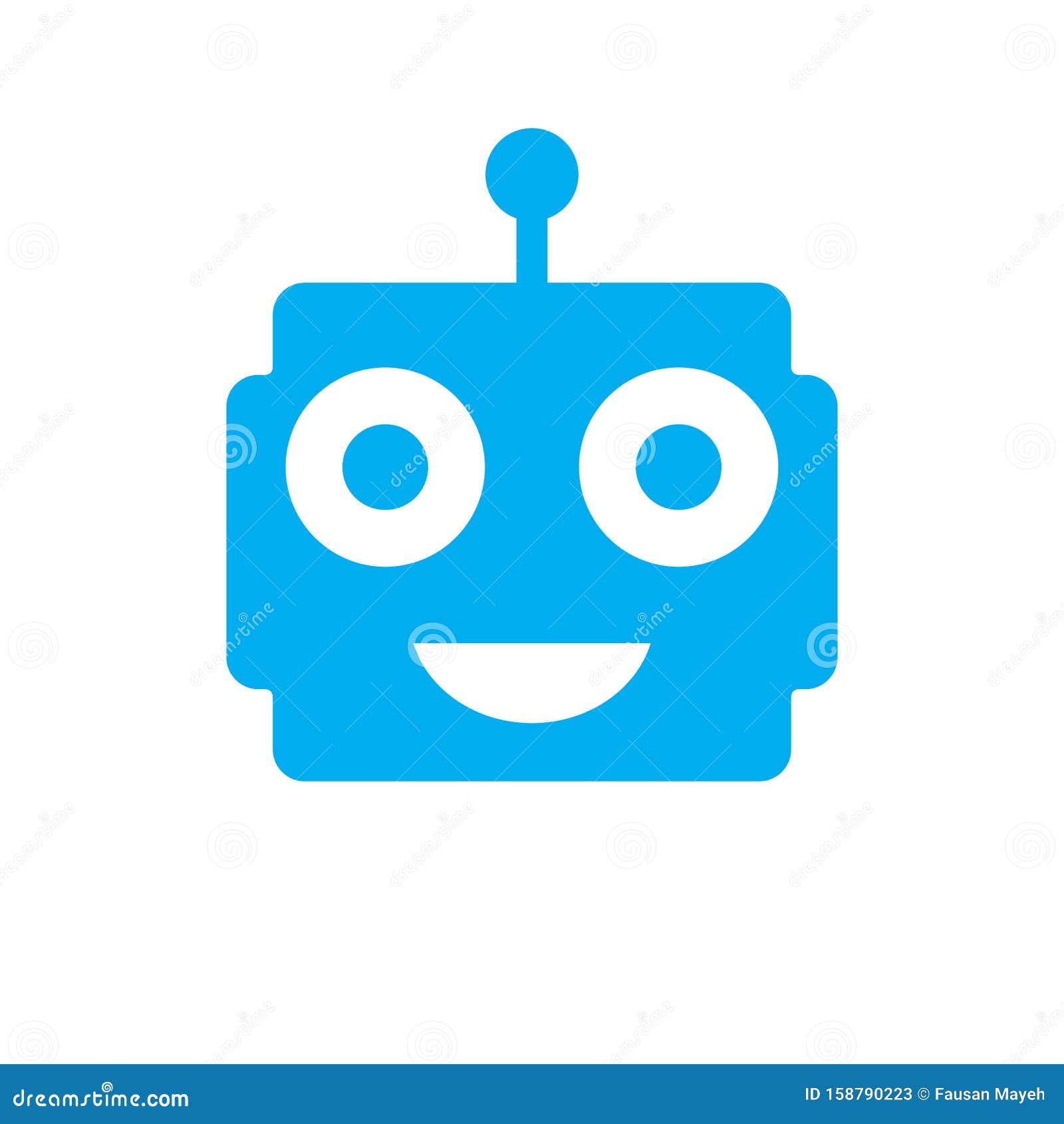 Bot Logo Template Vector Icon Design. Flat Icon Vector Illustration for ...