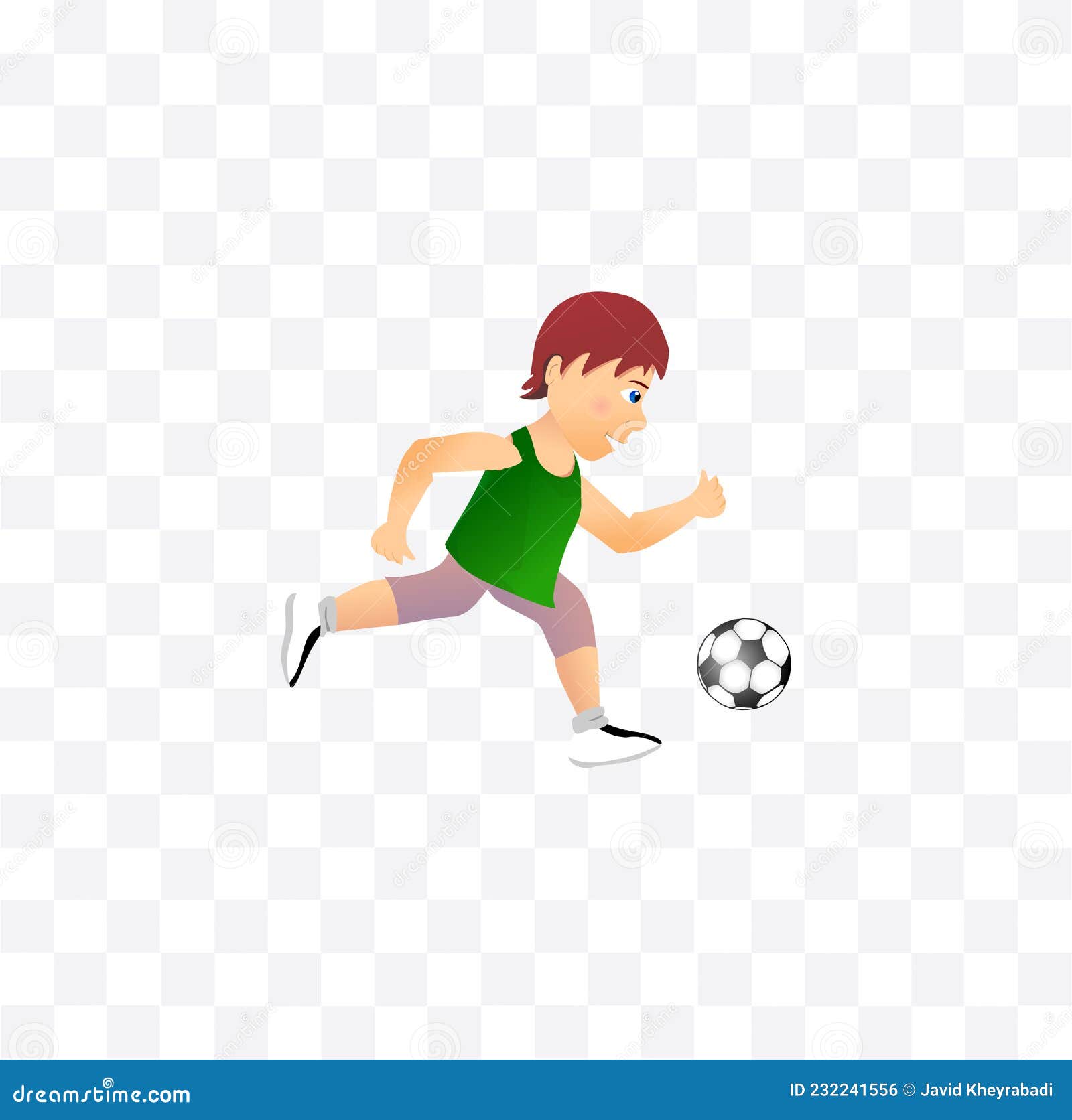 Bot Play Soccer Character Character Illustration on White Background ...