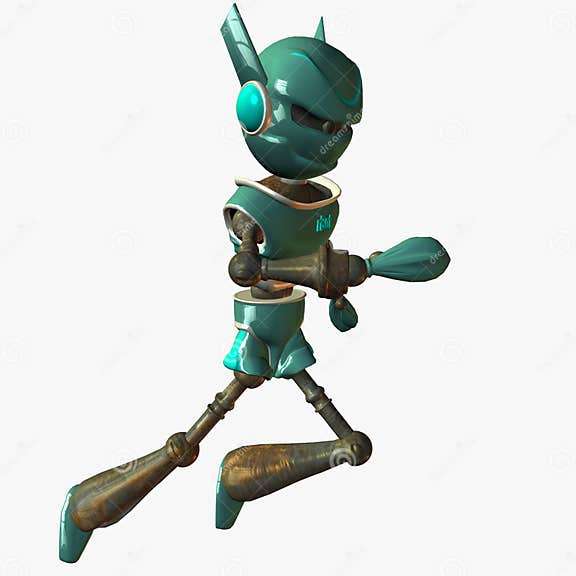 Bot-Runner stock illustration. Illustration of silly, funny - 1480584