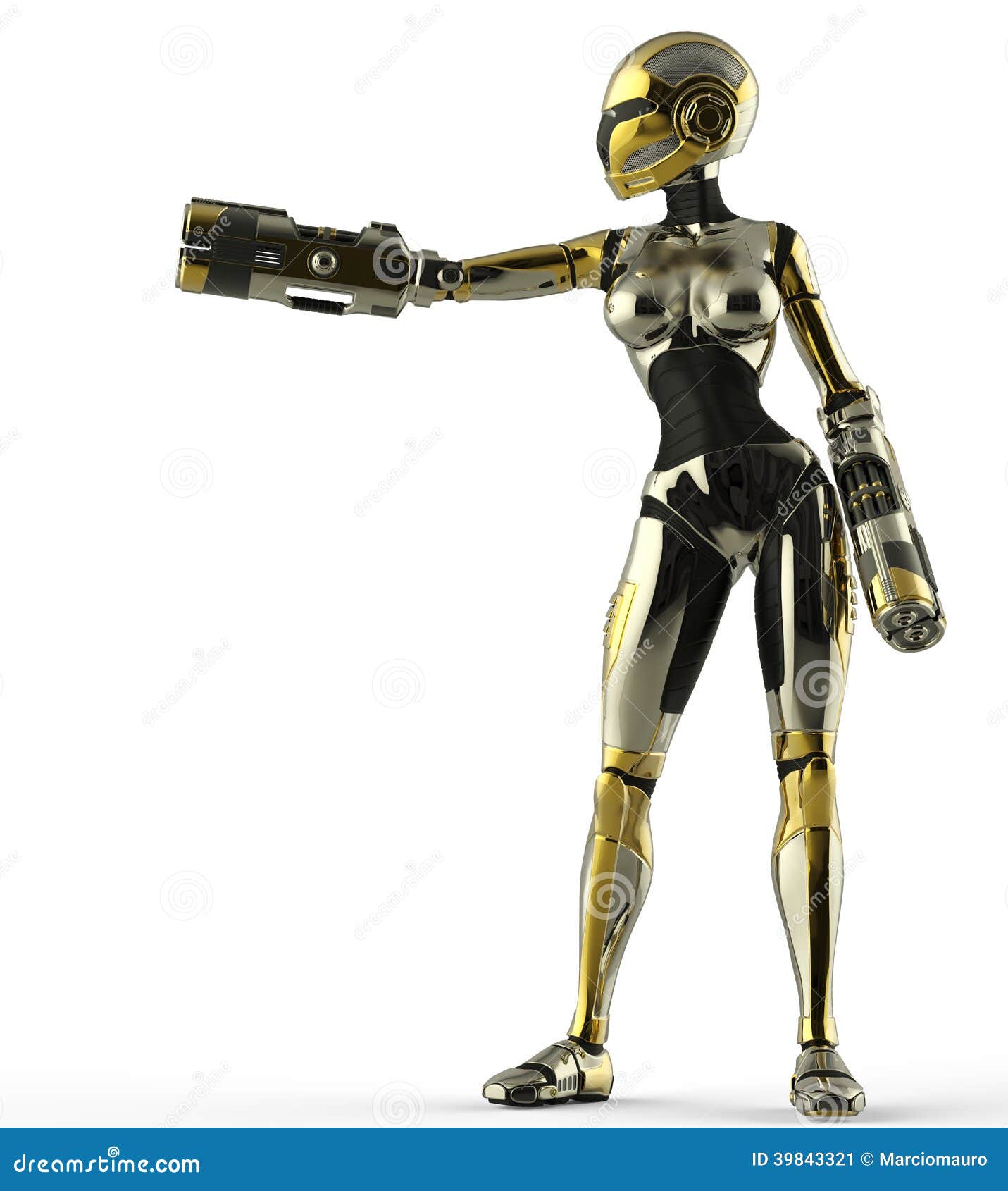 Bot soldier side view stock illustration. Illustration of female - 39843321